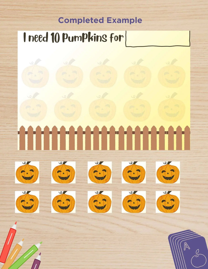 Cute Halloween Pumpkin Token Board- Printable 10 Piece Token Economy R ...