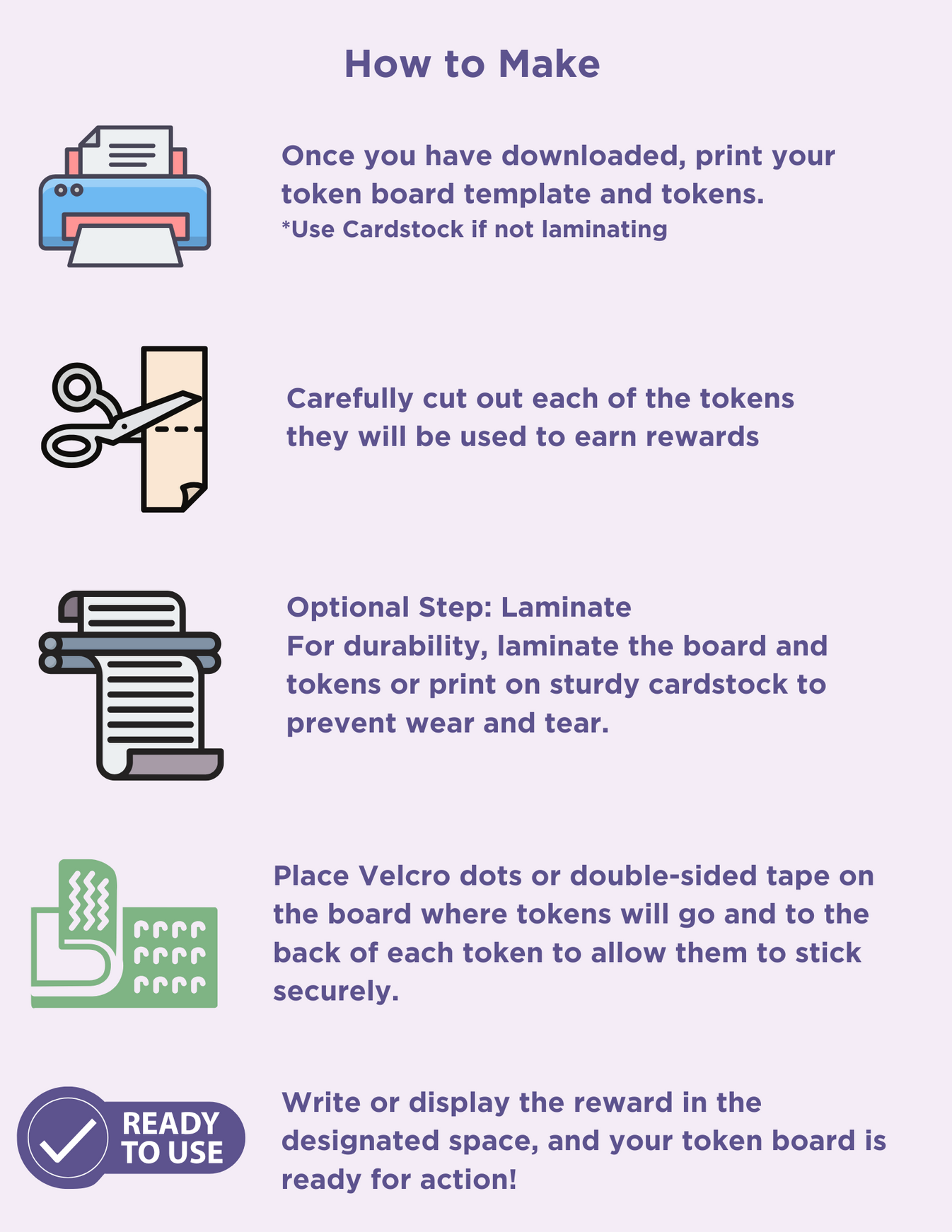 Spring Flower Themed Token Board-Printable 5 Piece Token Economy ...