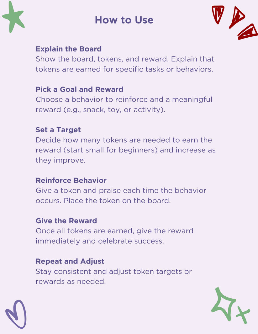 Spring Flower Themed Token Board-Printable 5 Piece Token Economy ...