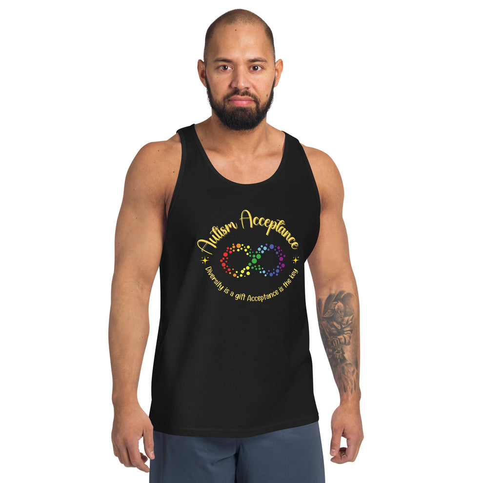 Autism Acceptance Tank Top – “Diversity is a Gift, Acceptance is the K ...
