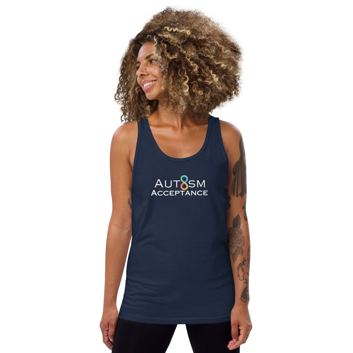 Autism Acceptance Tank Top with Infinity Symbol – Advocate in Style Un ...